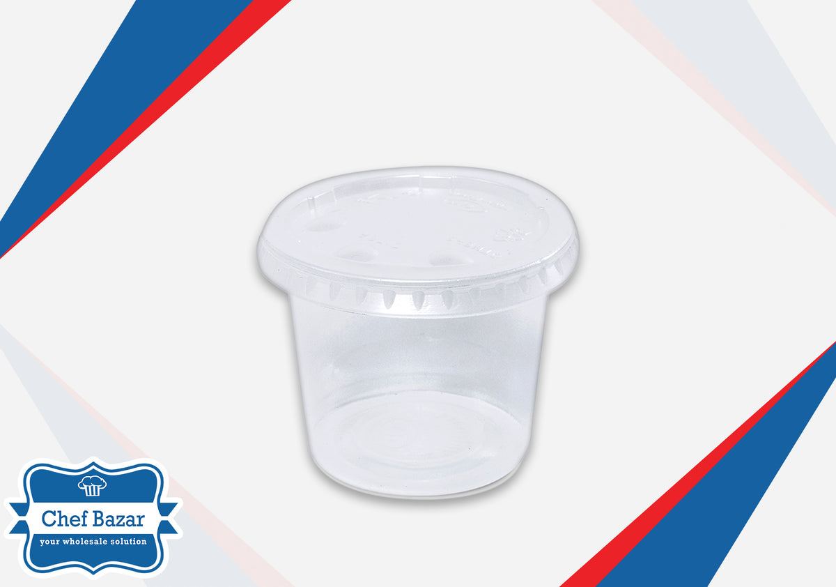 125ML Mini Plastic Container with Lid (Round) – chefbazarco